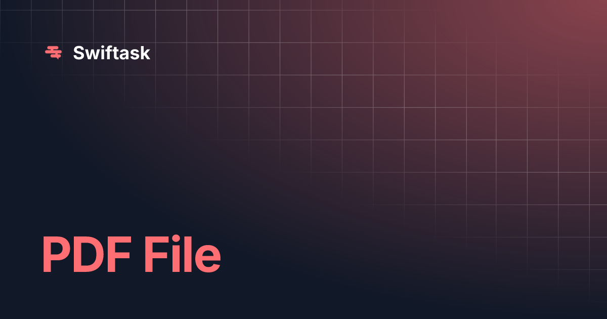 PDF File | Swiftask
